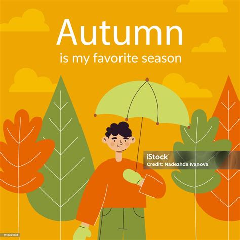 가을 축하 벡터 일러스트레이션을 위해 설정된 플랫 포스트 가을에 대한 스톡 벡터 아트 및 기타 이미지 가을 가을 단풍