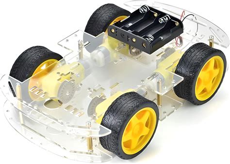 Robotistan 4wd Multipurpose Robot Body Diy Chasis Robot Car Platform Suitable For Maker