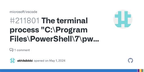 the terminal process c program files powershell 7 pwsh exe