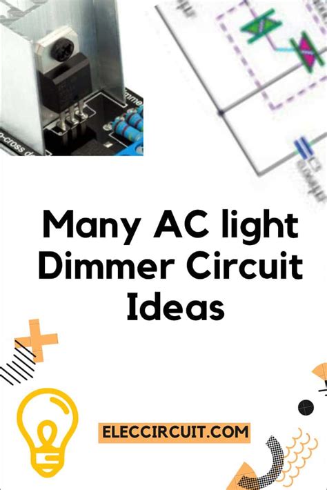 Dimmer Circuit Using SCR TRIAC ElecCircuit Com
