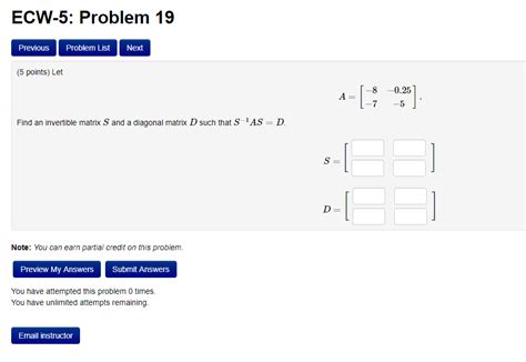 solved ecw 5 problem 19 previous problem list next 5