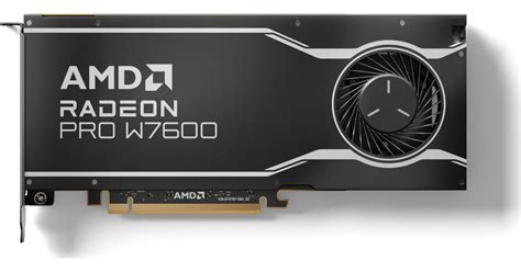 Amd Graphics Card Amd Gpu W7600 8gb Gddr6 128bit 20tflops 4x Dp 2 1 Active Fan Rdna3