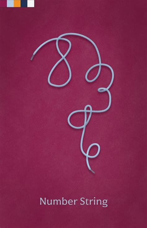 The Cover Of Number String Which Is Written In Cursive Writing On A