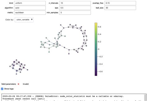 Interactive Mapper Throws Error With Default Value Of Node Color Statistic Issue Giotto
