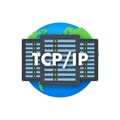 TCP IP Transmission Control Protocol Internet Protocol Vector Stock