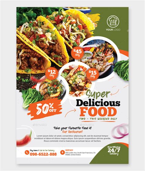 Psd Food Flyer Template Ksioks