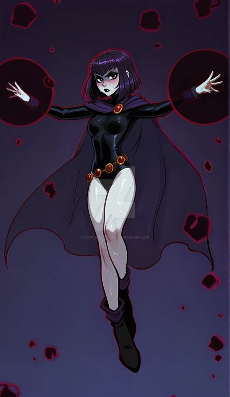Raven From Dc Comics By Artfulgoddess66 On Deviantart
