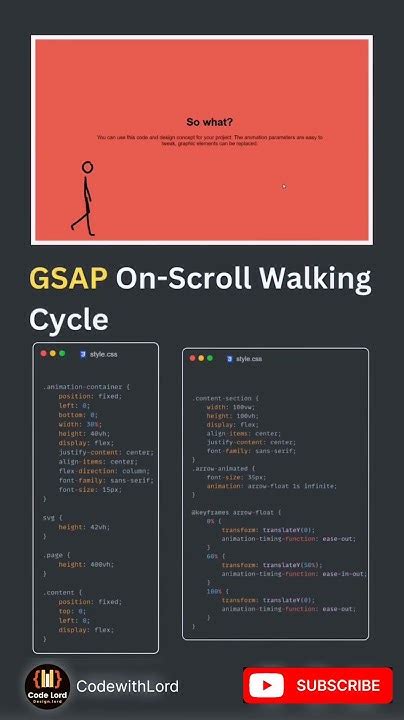 scroll animation with skeleton using html cssa and javascript html5
