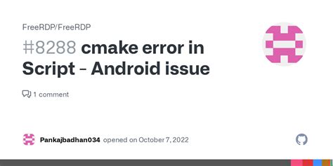 Cmake Error In Script Android Issue · Issue 8288 · Freerdpfreerdp