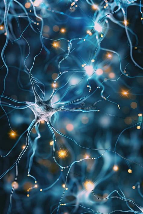 Abstract Representation Of Neural Connections And Brain Activity