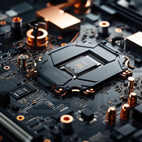 complex ai hardware detailed close up capture illustrating intricate