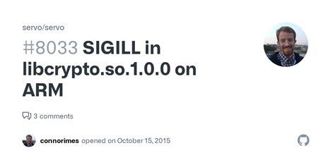 SIGILL In Libcrypto So On ARM Issue Servo Servo GitHub
