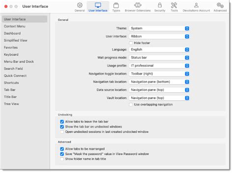 User Interface Devolutions Documentation