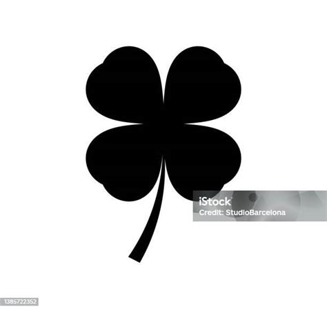 클로버 리프 아이콘 검은 색 디자인 요소 세인트 패트릭의 날 기호 0명에 대한 스톡 벡터 아트 및 기타 이미지 0명 3월 St Patricks Day Istock