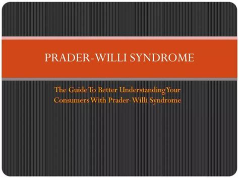 Ppt Prader Willi Syndrome Powerpoint Presentation Free Download Id 4935452