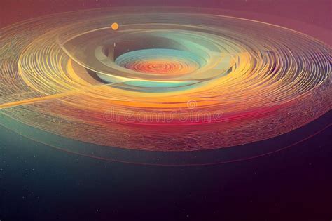 Ai Generated Digital Art Of A Circular Colorful Artistic Solar System