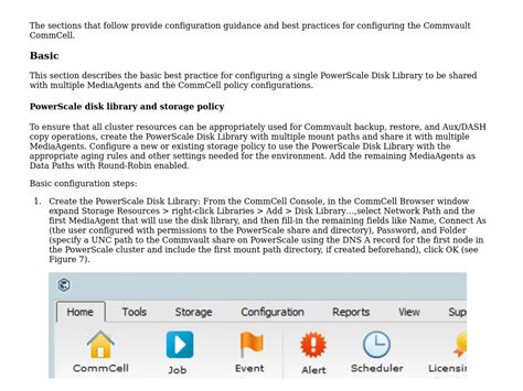 Commvault Configuration Dell Powerscale Backup Using Commvault