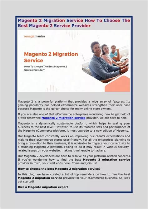 ppt magento 2 migration service how to choose the best magento 2