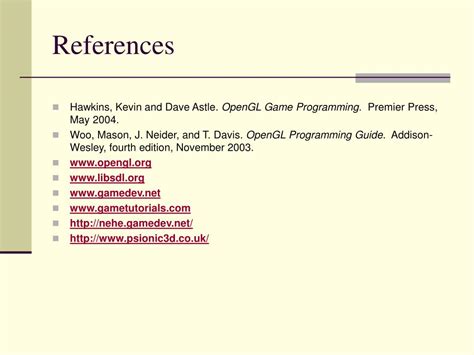 Ppt Opengl Game Powerpoint Presentation Free Download Id52833