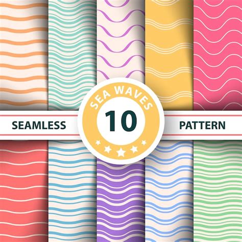 Premium Vector Wave Seamless Pattern