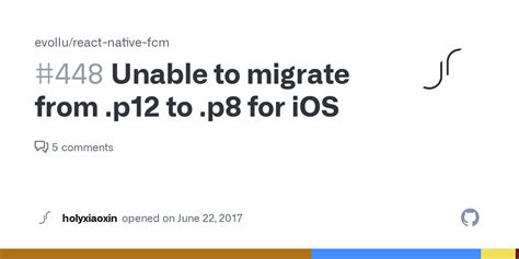 Unable To Migrate From P To P For IOS Issue Evollu React Native Fcm GitHub