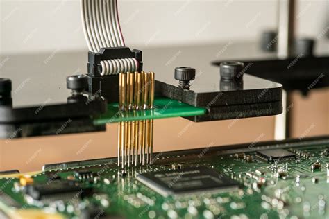 Premium Photo Macro Detail Of Car Ecu Bench Reading Method