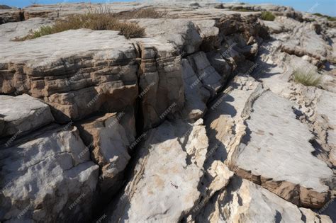 Premium Ai Image Closeup Of The Fault Line With Its Jagged Edges And