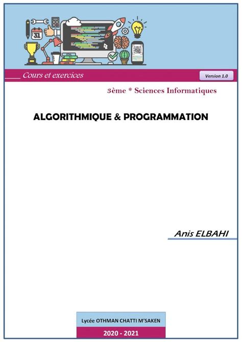 PDF ALGORITHMIQUE PROGRAMMATION Opération En Algorithmique En