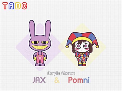 Pomni Jax TADC The Amazing Digital Circus Acrylic Keychain Etsy