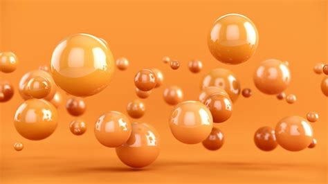 Premium Photo 3d Rendering Of Orange Spheres