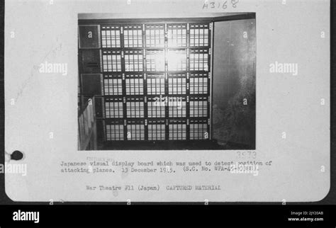 Japaneseanese Visual Display Board Which Was Used To Detect Position Of Attacking Planes 13