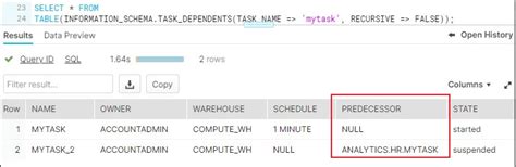 snowflake tasks execute sql statements on schedule thinketl