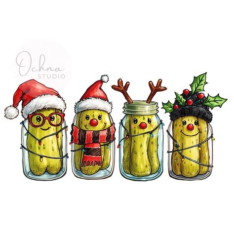 Funny Christmas Pickle Png Pickles Clipart Christmas Pickles Holiday