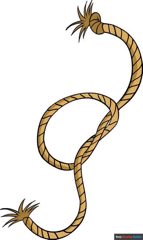 How To Draw A Rope Really Easy Drawing Tutorial
