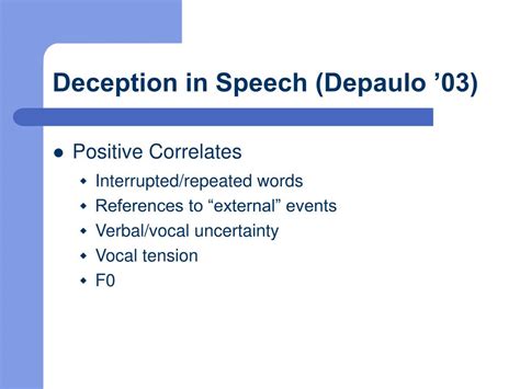 Ppt Deceptive Speech Powerpoint Presentation Free Download Id243177