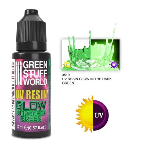 Green Stuff World Uv Resin Glow In The Dark Green Imagocz