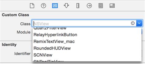 Xcode Is There Any Way To Hide Available Classes From Interface Builder Stack Overflow