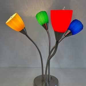 Lot 101 Medusa 4 Glass Shade Lamp Pink Salvage Gallery
