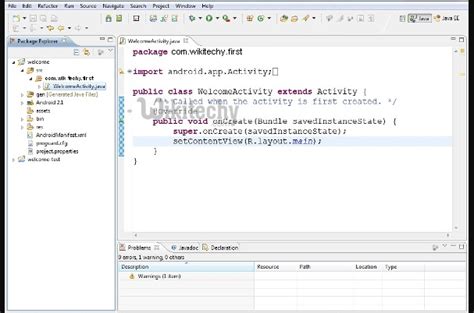 Android Tutorial Eclipse For Android First Android Application In Eclipse By Microsoft
