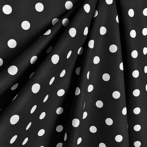Premier Prints Polka Dot Blackwhite Canvas Fabric Onlinefabricstore