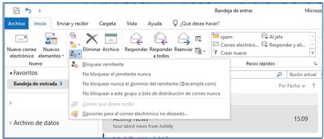 Como Hacer Que Un Correo No Llegue Como Spam Outlook 2019 Y Outlook