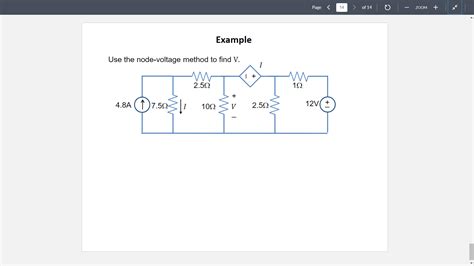 Solved Use Node Voltage Method To Find V Chegg