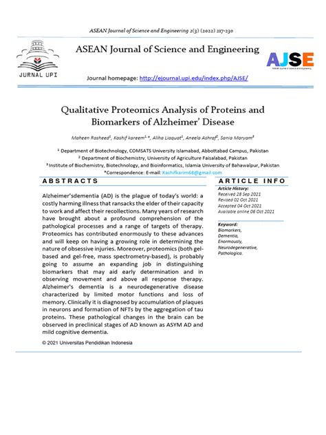 Qualitative Proteomics Analysis Of Prote Pdf Amyloid Beta