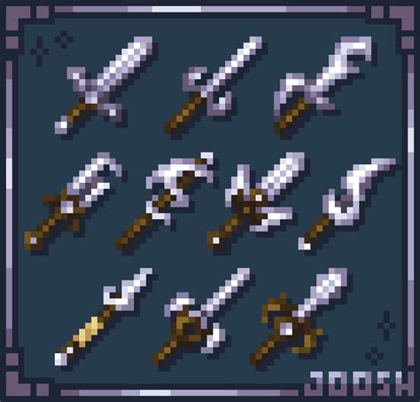 Minecraft Iron Sword Pixel Art