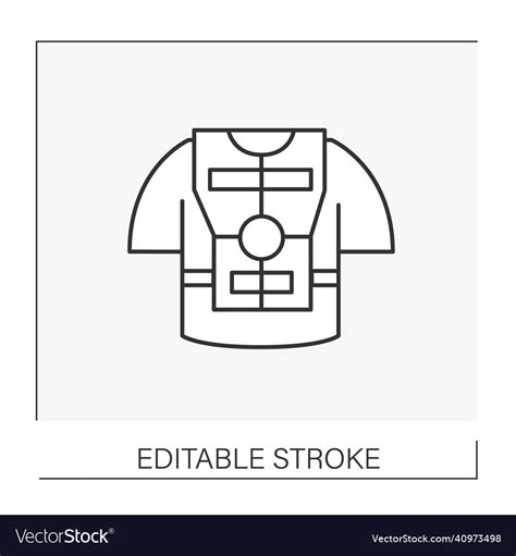 Haptic Suit Line Icon Royalty Free Vector Image