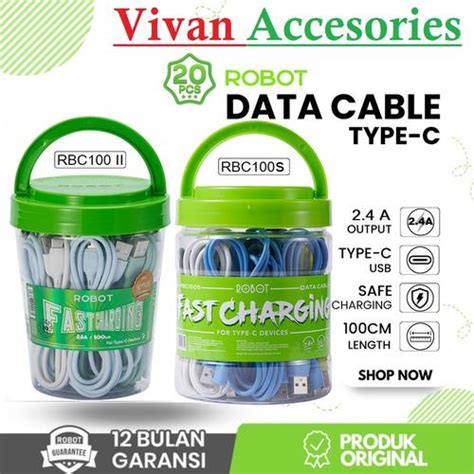 Jual Robot RBC S USB C Kabel Data Type C Cable Colorful RBC Isi Pcs Jakarta Barat