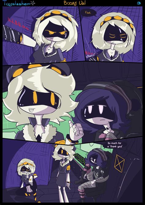 Rule 34 Boozy Uzi Comic Comic Page Glitch Productions Murder Drones N