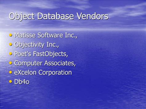 Ppt Object Oriented Databases Powerpoint Presentation Free Download Id 3920912