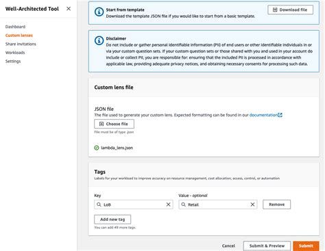 Customize Well Architected Reviews Using Custom Lenses And The Aws Well Architected Tool Aws