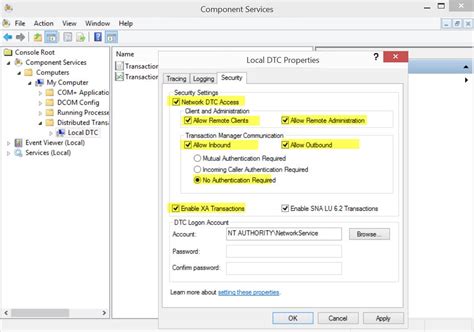 Sql Server Msg 1206 Level 18 State 118 The Microsoft Distributed Transaction Coordinator